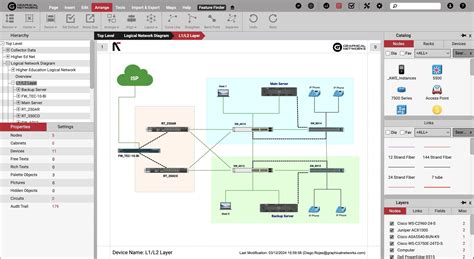Netterrain Logical Network Diagram Software Network Mapping Graphical Networks Dcim