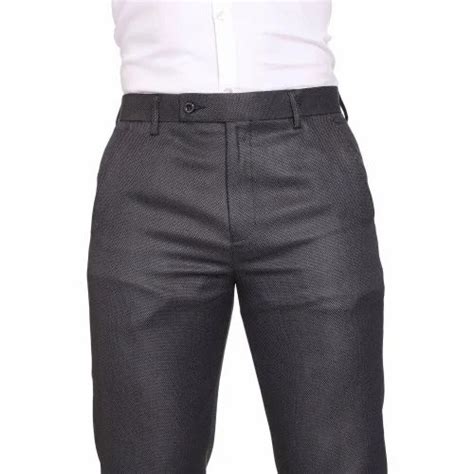Plain Black Men Cotton Formal Trouser Regular Fit At Rs 290 In Bhilwara