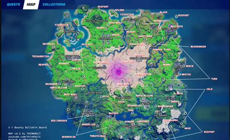 All Fortnite Chapter 5 Season 1 Bounty Board Locations Media Referee