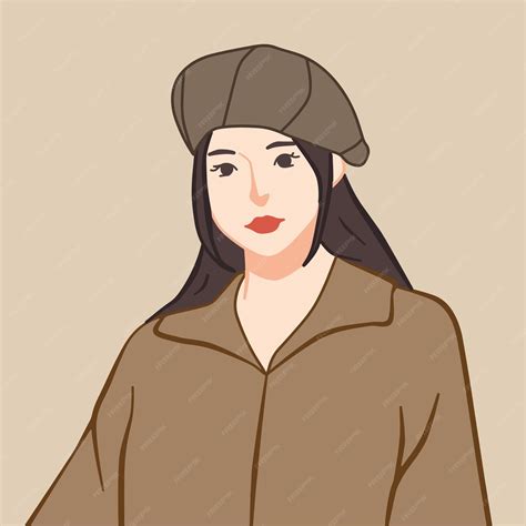 Premium Vector Korean Beautiful Girl Vector Illustration