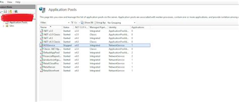 Axd365 Technical Blog Unable To Recycle Apppool Aosservice Running