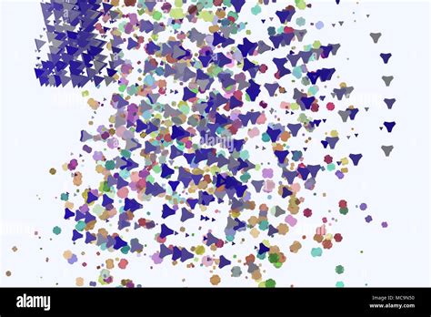 Abstract Geometric Motion Particle Or Random Pattern Colorful And Artistic For Graphic Design