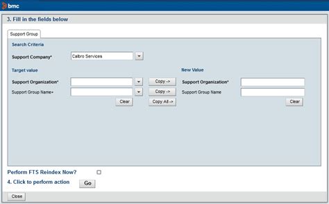 bmc helix itsm support group updates via data wizard not reflecting