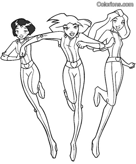 Coloriage Magique Totally Spies