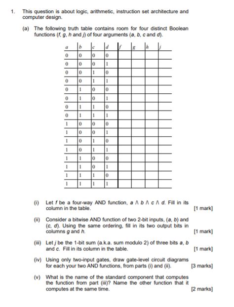 Solved 1 This Question Is About Logic Arithmetic