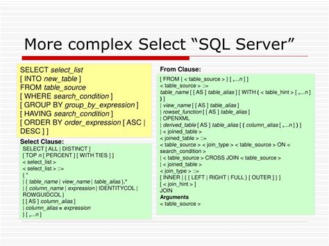 Ppt Sql Query Slides Powerpoint Presentation Free Download Id5594746