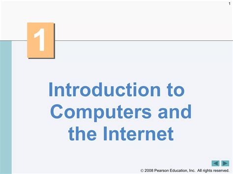 Chapter1 Introduction To Computers And The Internet Pptx