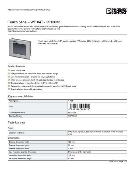 operator interface pdf touchscreen electronics