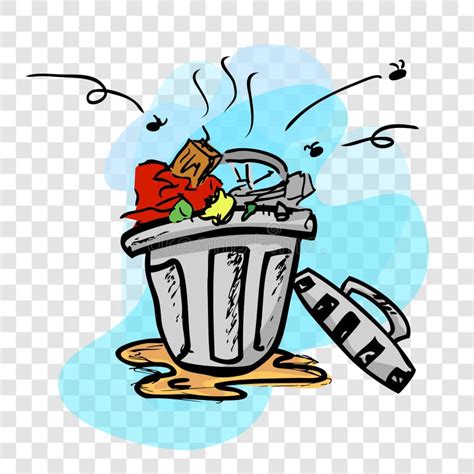 Hand Draw Sketch Trash Trash Bin Stock Illustrations 239 Hand Draw