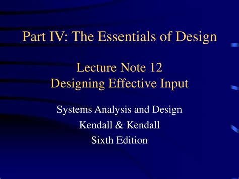 ppt lecture note 12 designing effective input powerpoint presentation id 5801433