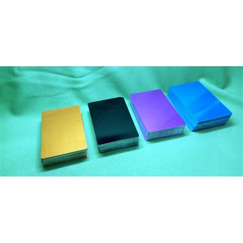 金屬名片 10張 空白 無背膠 金屬紙 鋁鎂合金 雷射雕刻 DIY 零售 金屬鋁片 蝦皮購物