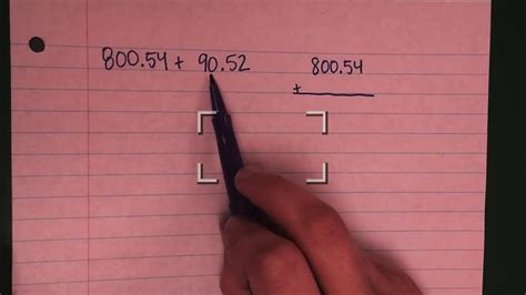 Adding Decimals Youtube