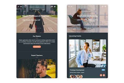 Alix Multi Purpose Pwa Mobile App Template Site Templates Landing Page Templates Ft Pwa