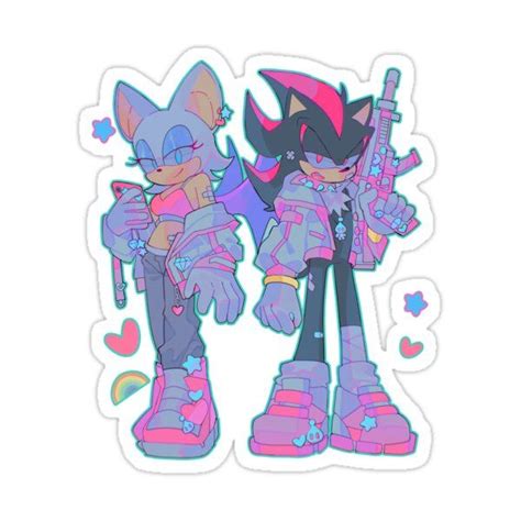 Shadow The Hedgehog Cute Sticker