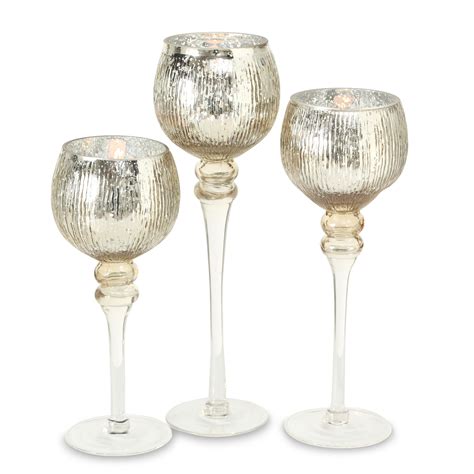 House Of Hampton® Mercury Glass Tabletop Hurricane Wayfair