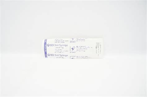 Bd 309657 Plastipak Luer Lok Tip 3ml Syringe