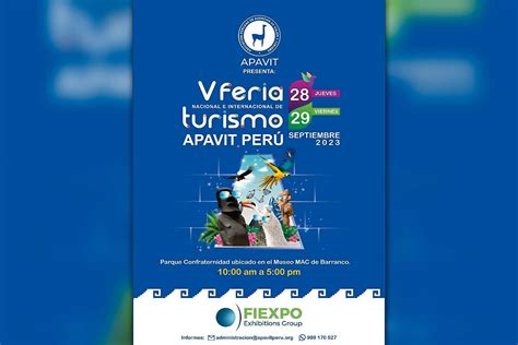 Apavit Realizará La “v Feria Nacional E Internacional De Turismo” En