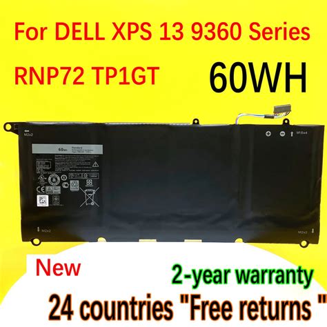DODOMORN-NEW-PW23Y-Battery-For-DELL-XPS-13-9360-Series-RNP72-TP1GT-7-6V ...