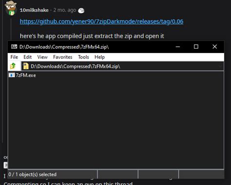 How To Enable Or Get 7zip Dark Theme Across The Whole App Using Windows 10 R Software