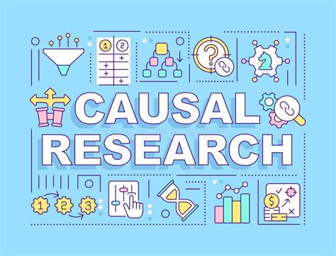 Causal Research Word Concepts Dark Purple Banner Stock Illustration Illustration Of Cause