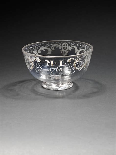 Bonhams A Rare Beilby Enamelled Small Bowl Dated 1765