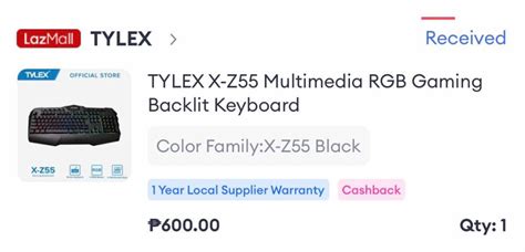 Tylex X Z55 Rgb Backlit Keyboard Computers And Tech Parts And Accessories