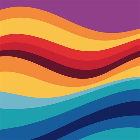 Premium Vector Colorful Wavy Shape Background