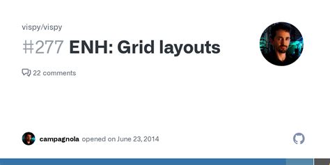 ENH Grid Layouts Issue Vispy Vispy GitHub