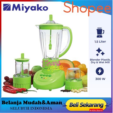 Jual Miyako Blender Plastik BL PF AP Blender Plastik Kapasitas Liter Anti Pecah Garansi