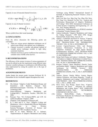 Review Of Various Adaptive Modulation And Coding Techniques In Wireless Network PDF