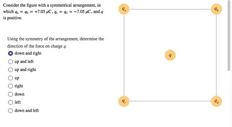 solved consider the figure with a symmetrical arrangement