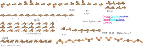 Sprite Sheet For Blast The Bat 2022 Version By Batoftheleaves