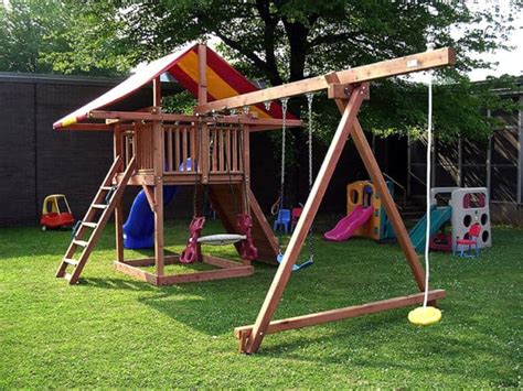 DIY Swing Sets And Slides For Amazing Playgrounds