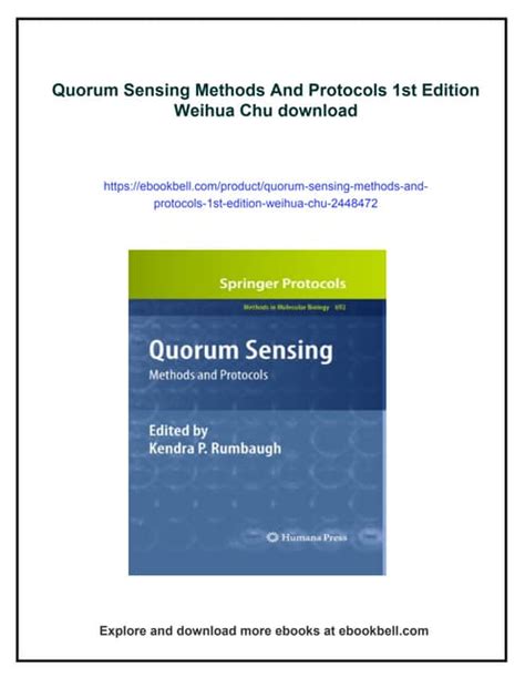 Quorum Sensing In Bacteria Ppt