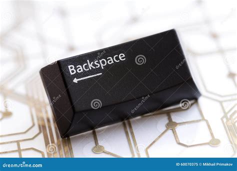 Backspace Button Stock Image Image Of Illustrative Push 60070375