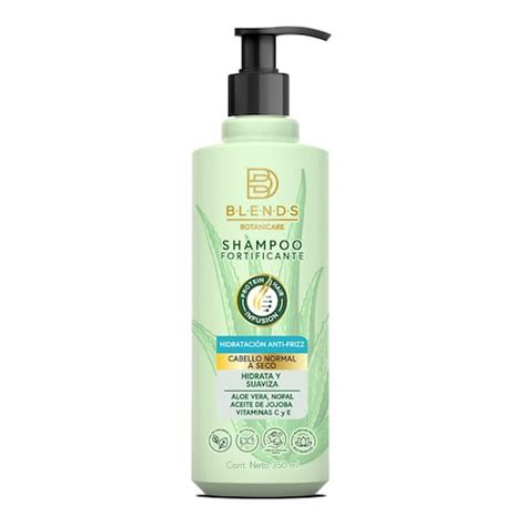Shampoo Fortificante Hidratación Anti Frizz Blends Botanicare