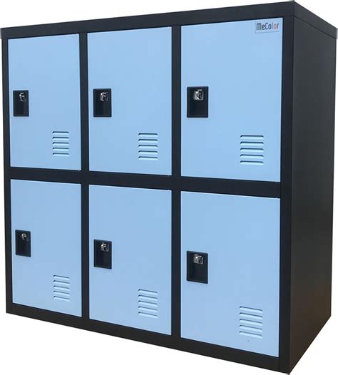 Mecolor Metal Locker Storage Cabinet Steel Recognizers With Padlock