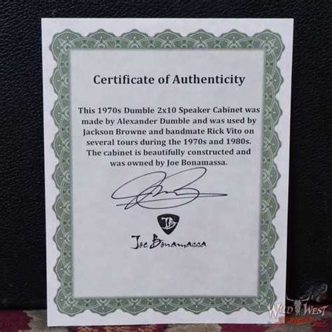 Alexander Dumble 2x10 Speaker Cabinet Speaker Cabinets Wild West Guitars