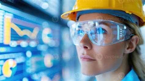 Confident Woman Engineer Leading Design Projects Focusing On