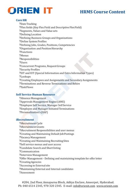 Ppt Best Oracle Hrms Training Powerpoint Presentation Free Download