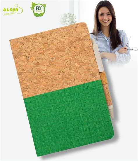 Libreta Con Tapas De Corcho Personalizable A