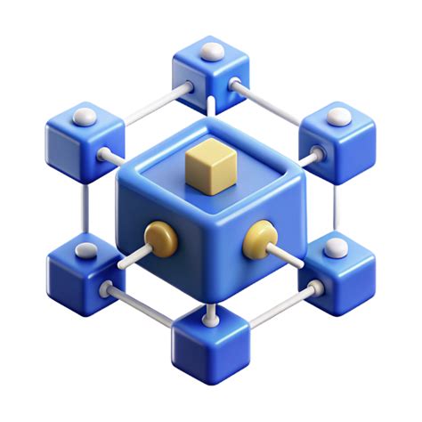 Vibrant Rustic Blockchain Technology Distributed Ledger Illustration