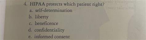Solved Hipaa Protects Which Patient Righta