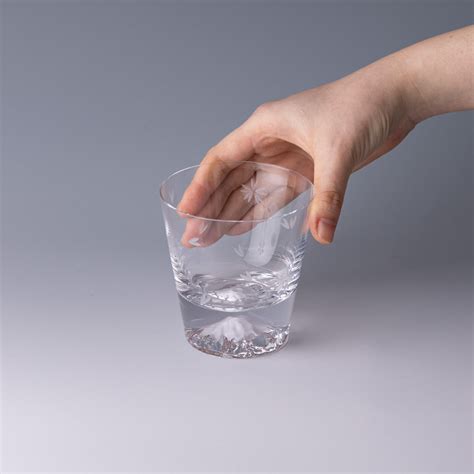 桜切子 富士山グラス わのっと