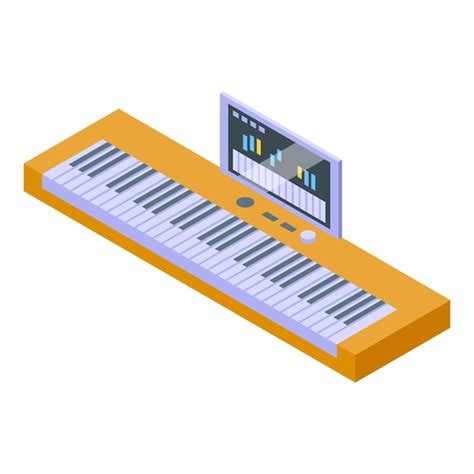 Premium Vector Dj Synthesizer Icon Isometric Vector Piano Music