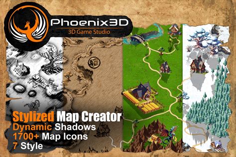 P3D Stylized Map Creator Level Design Unity Asset Store