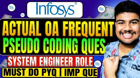 Crack Infosys With These Pseudo Coding Questions Must Watch Youtube