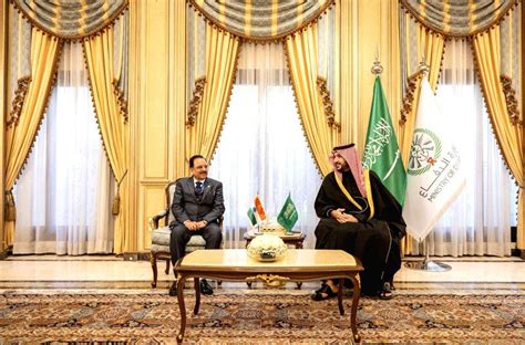 Minister Of State For Defence Ajay Bhatt With Saudi Defence Minister
