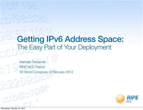 Getting Ipv6 Address Space Ppt