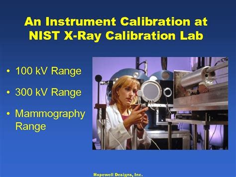 Hopewell Designs Inc Calibration Of Radiation Instruments Overview